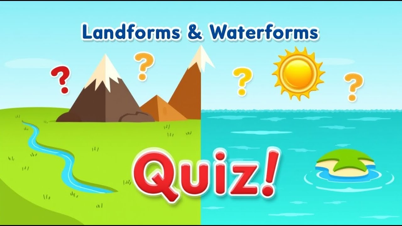 Landforms & Waterforms Quiz for Kids 🌍🌊 | Fun Geography Game ...