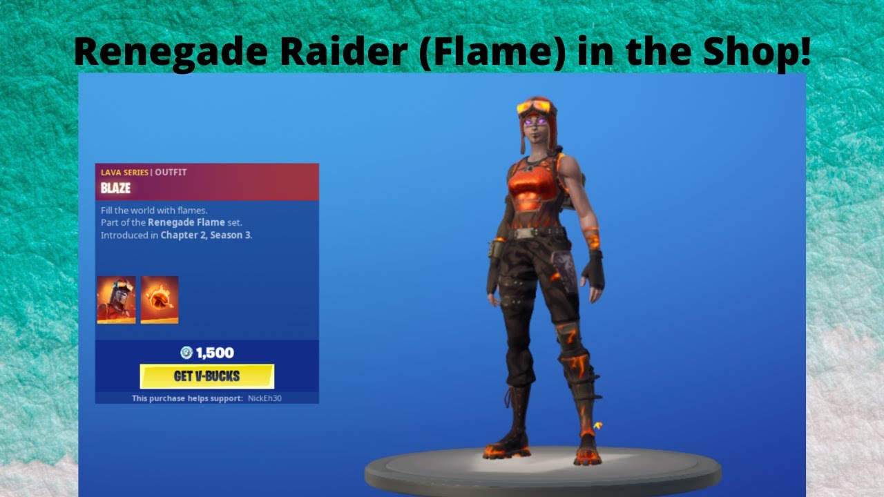 Renegade Raider in the Shop! - Fortnite Item Shop - 6/28/20 - YouTube