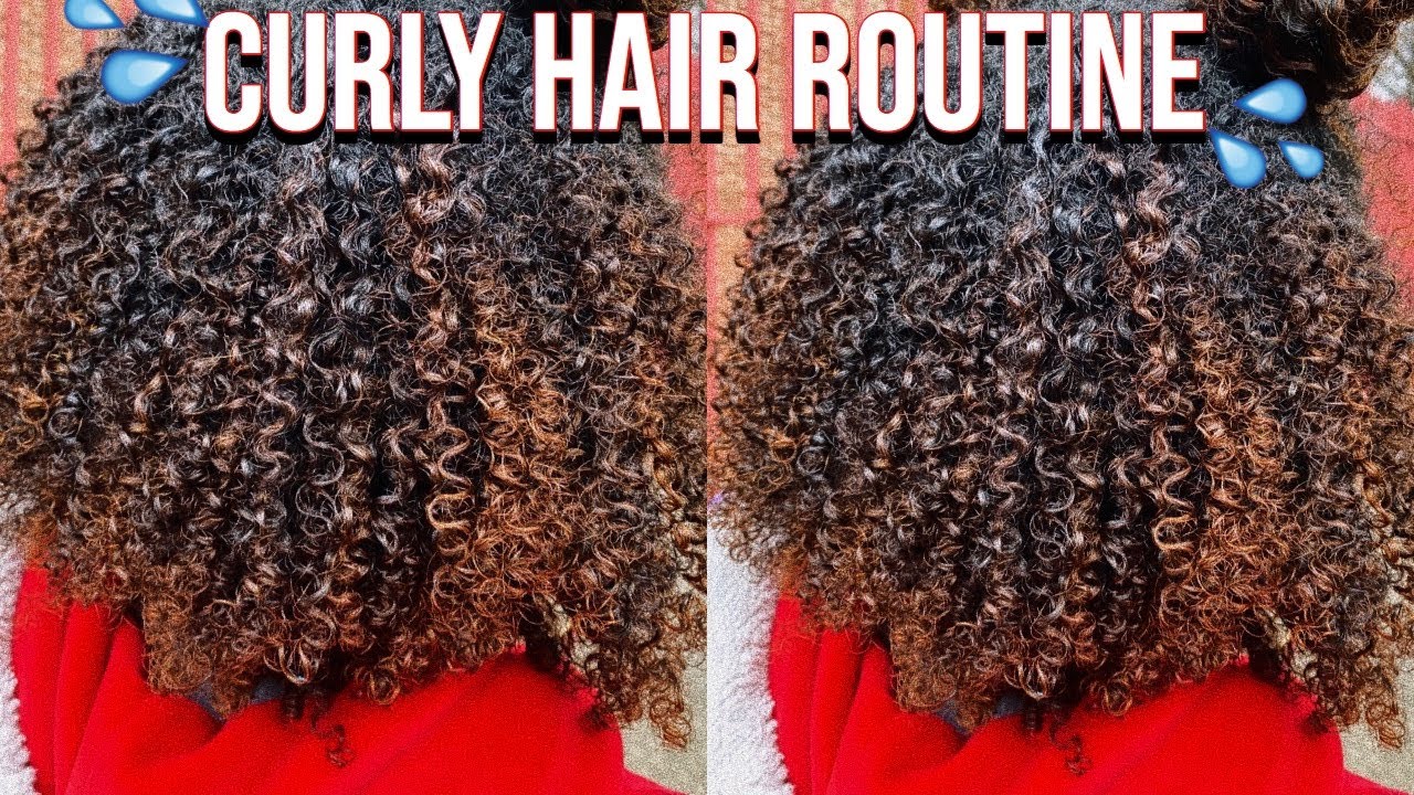 Curly Hair Routine | 3c/4a Natural Hair - YouTube