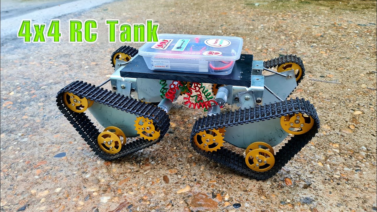Chế Xe Tank 4x4 RC - YouTube