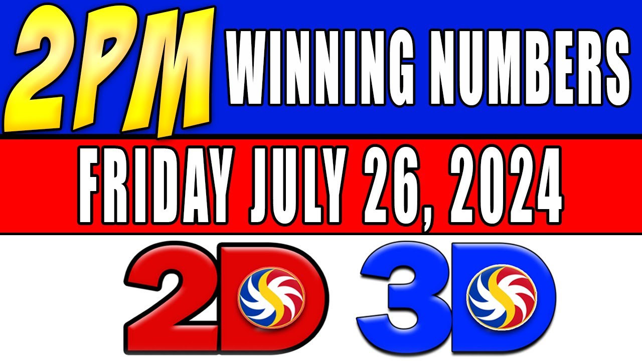 Lotto results winning numbers today July 26, 2024 | 2PM Friday - YouTube