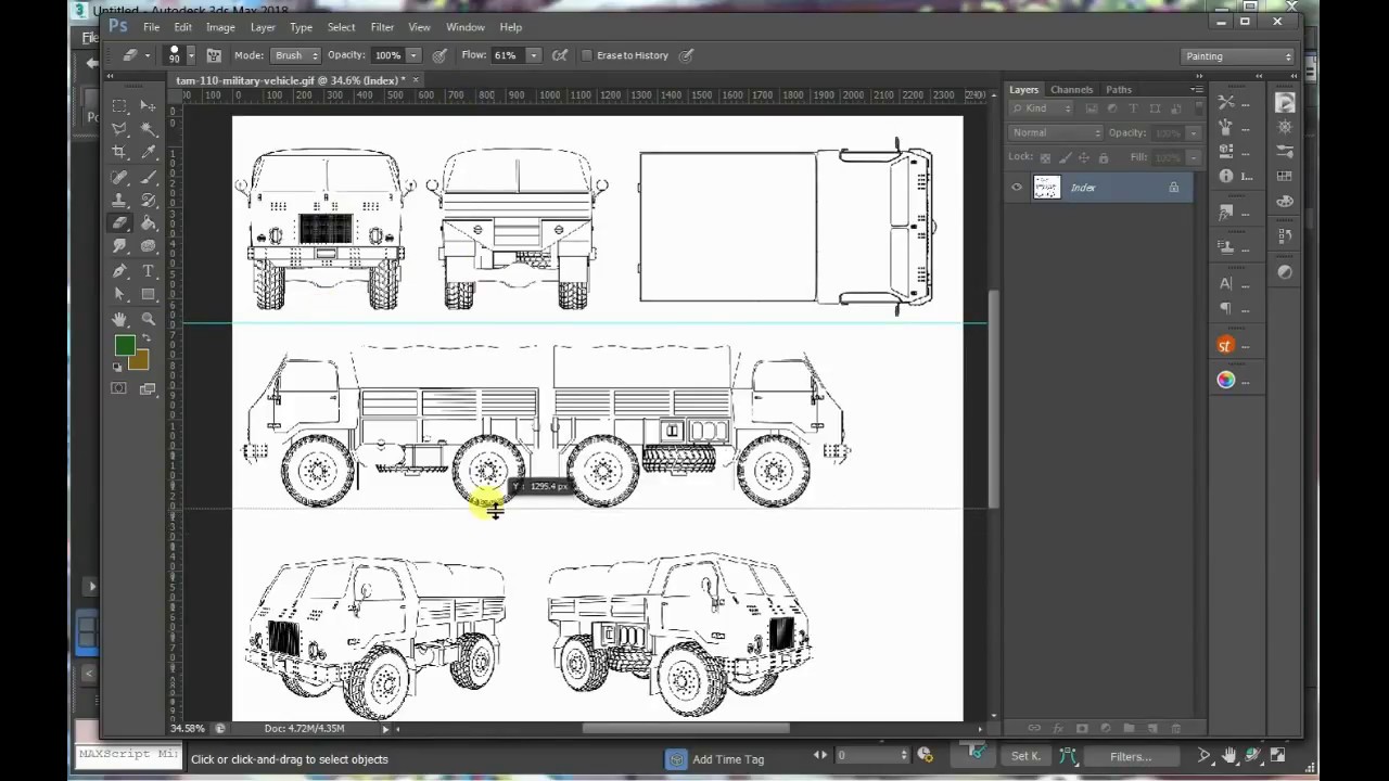 how to setup reference image in 3ds max 2018 - YouTube