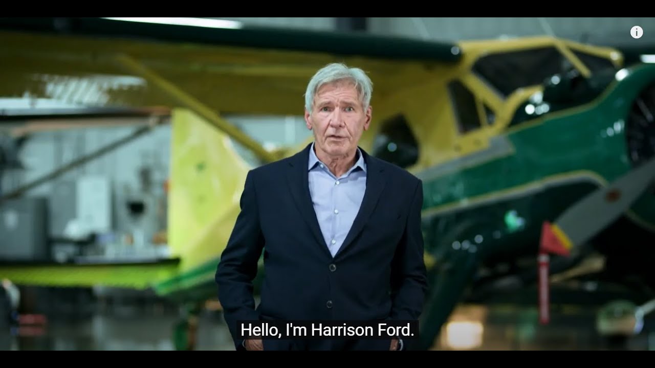 Actor and Pilot Harrison Ford Explains Why He Supports Airlink - YouTube