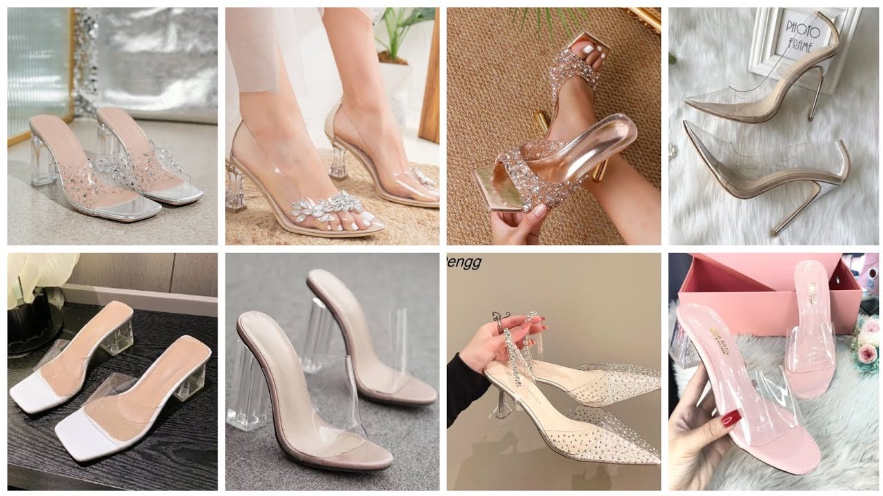 Best Transparent Heels | Latest Glass Heels| Cinderella & Zara Heel ...