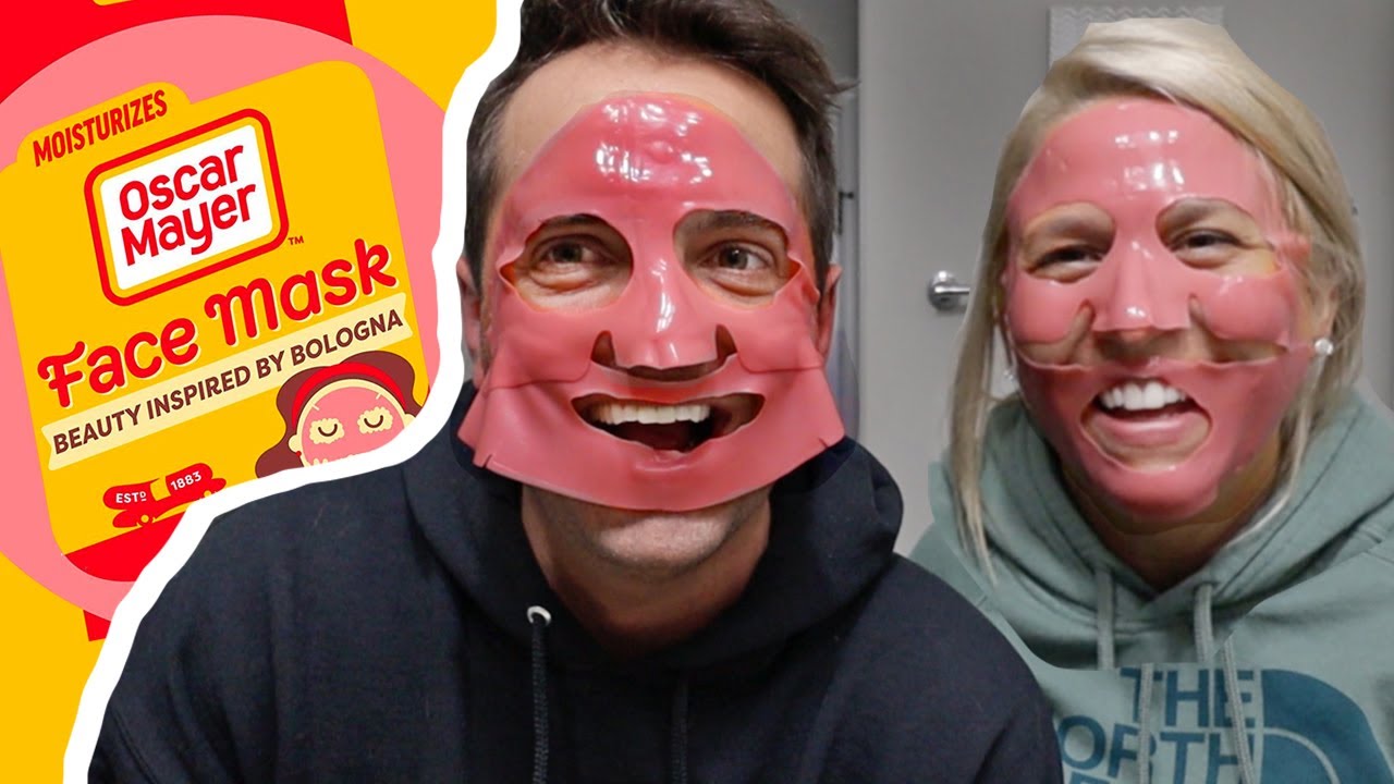 Trying the Oscar Mayer BOLOGNA Mask! *Insane* - YouTube