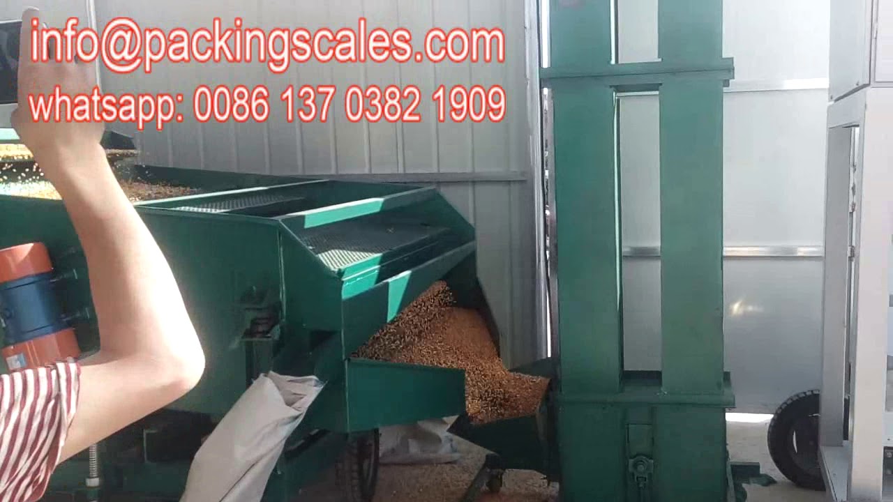 20kg grain seed open mouth bagging &bag filling scales - YouTube