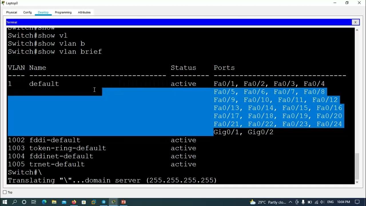 Assign ip address to vlan - YouTube
