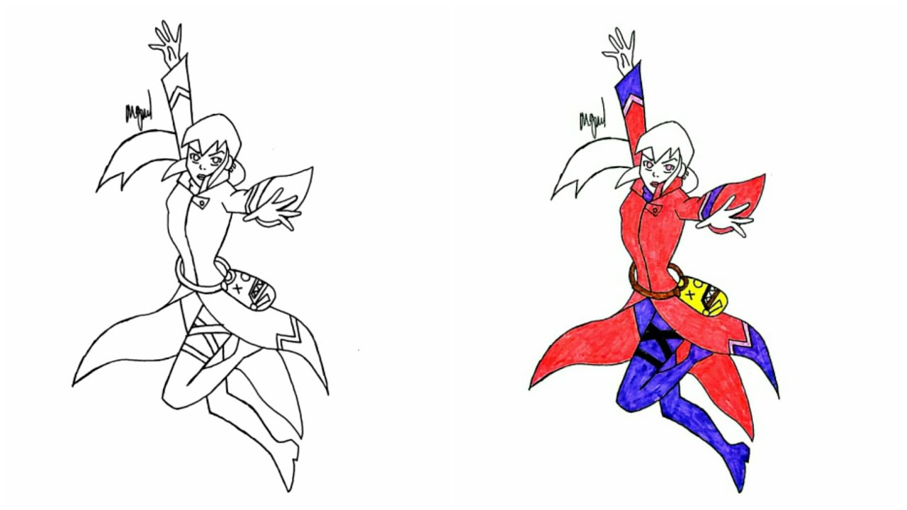 HOW TO DRAW CHARMCASTER FROM BEN 10 - YouTube
