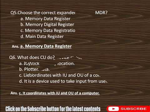 Computer MCQ for Data Entry Operator post - YouTube