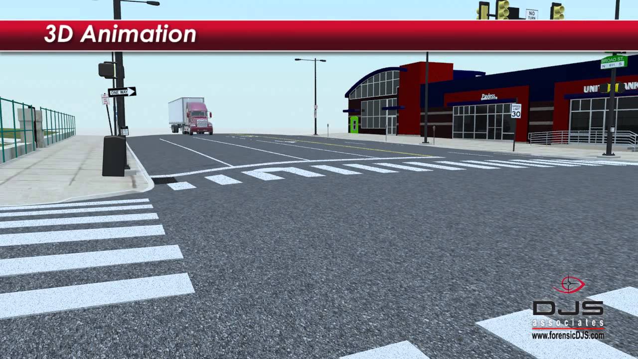 3D Animation: Tractor Trailer Colliding with Sedan - YouTube