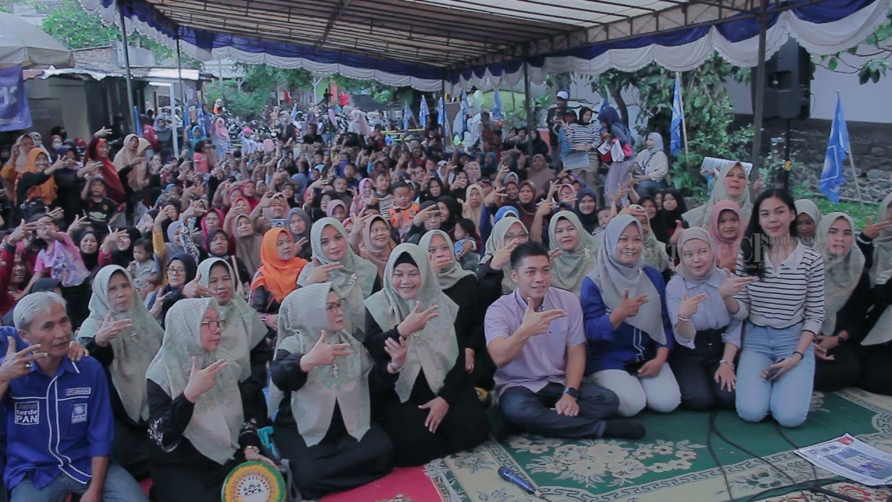Caleg PAN Tri Andayani dan Rasyid Rajasa Disambut Ratusan Warga di ...