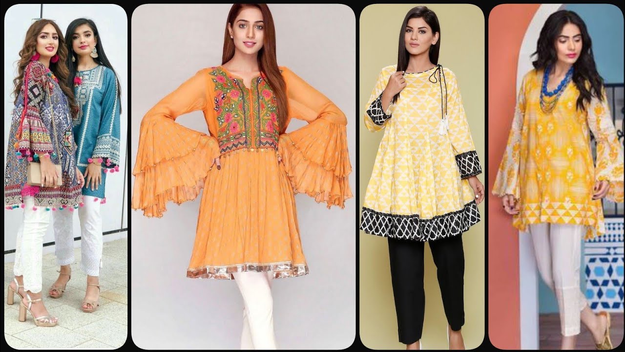 Top Class Stylish And Trendy Beautiful Casual Cotton Knee Length Top ...