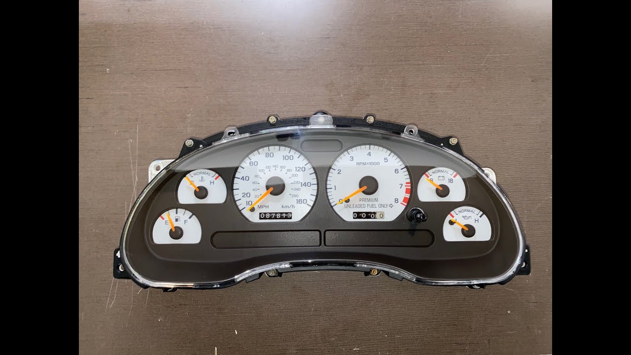 How to Fix Odometer and Replace Cluster Lens (94-04) Mustang - YouTube
