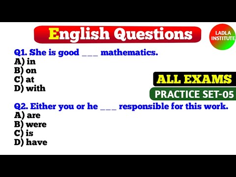 English Mix Questions Practice Set 05 | English For All Competitive ...