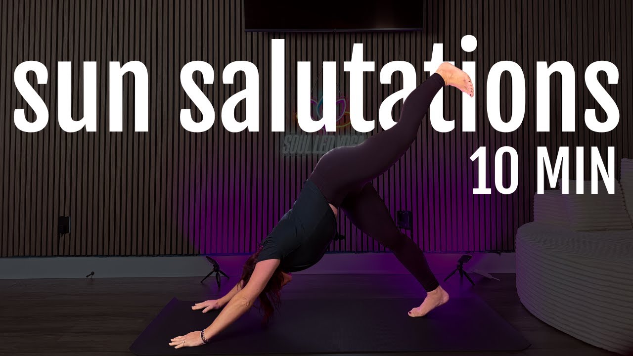 Sun Salutation Yoga Flow | 10-Minute Morning Vinyasa Warm-Up - YouTube