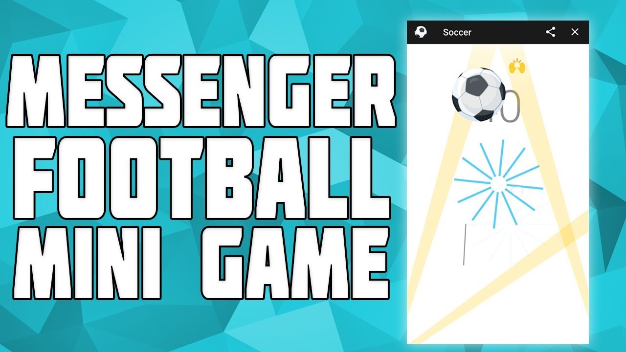 How to Play Football Mini Game on Facebook Messenger! Football Mini ...