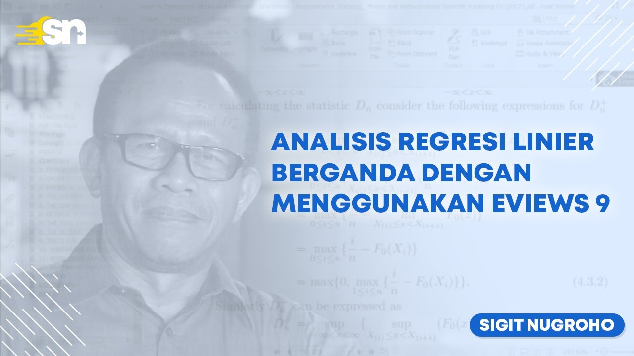 64. Analisis Regresi Linier Berganda dengan menggunakan eViews 9 - YouTube