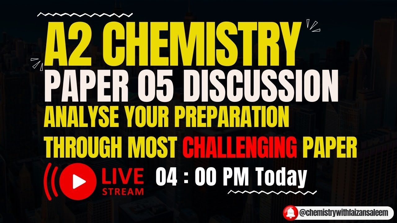 A2 chem: paper 5 , very difficult, hard, and challenging paper Ever ...