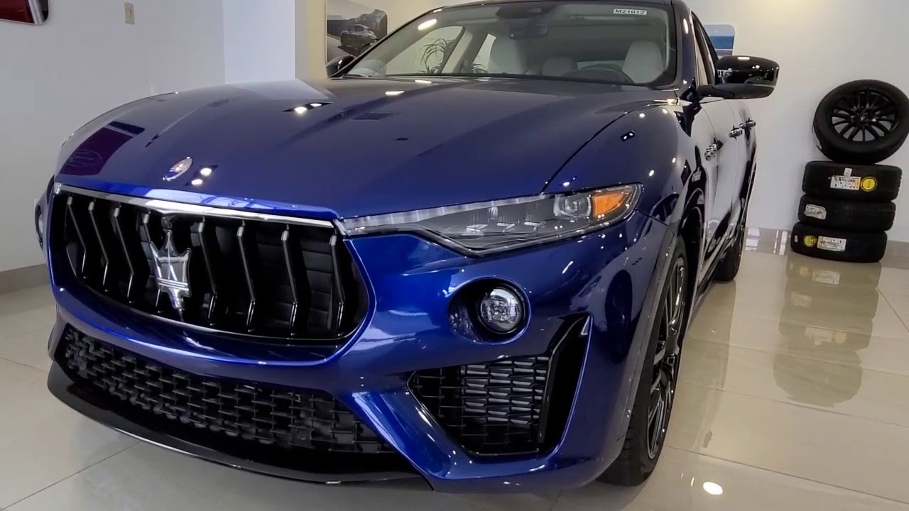 New 2021 Blu Emozione Maserati Levante Gransport - YouTube