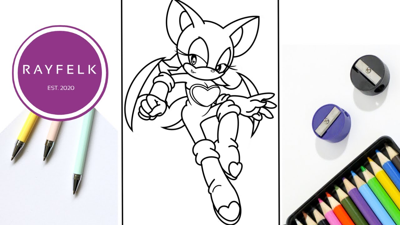 Rouge The Bat - Sonic Coloring Pages | Free Sonic Coloring Pages ...