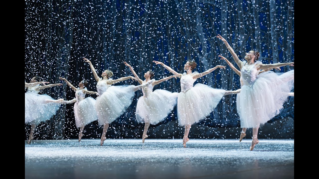 The Nutcracker | Snow Scene On Stage - YouTube