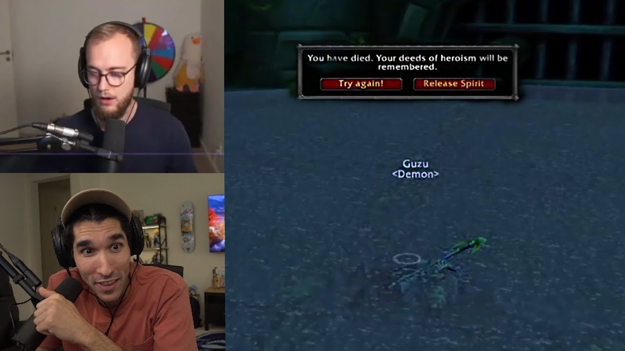 Stoopzz reacts to Guzu's insane WoW Hardcore death... - YouTube