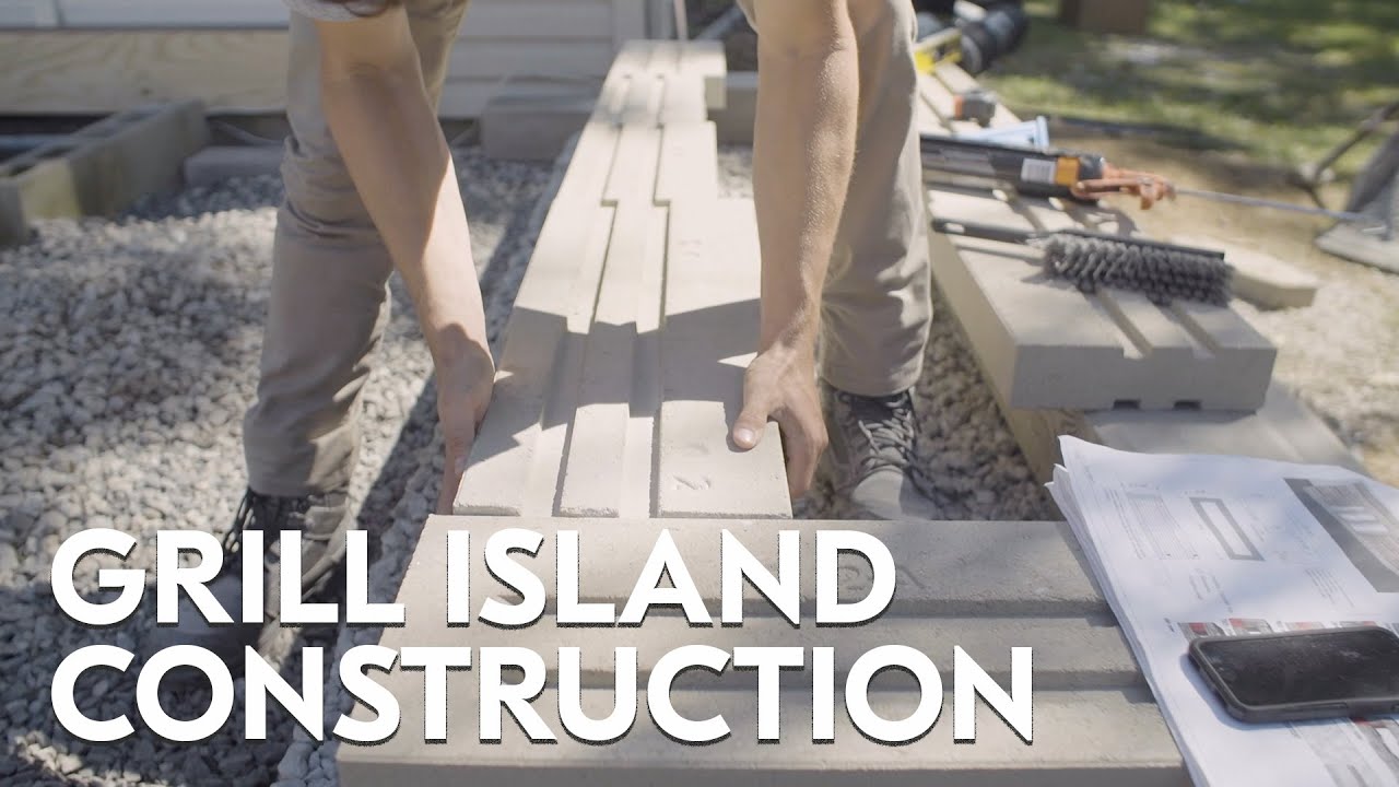 How To Build A GRILL ISLAND Using Techo-Bloc's BOREALIS & GRAPHIX Wall | Techo-Bloc - YouTube
