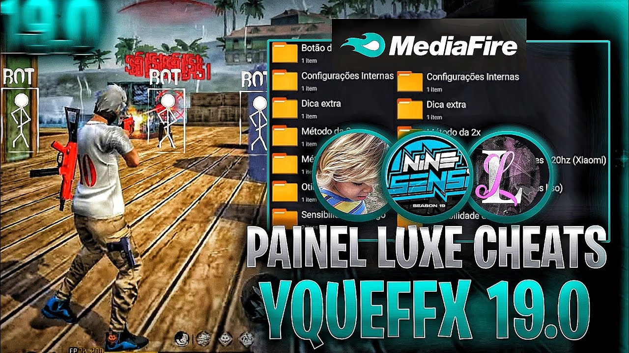 Saiu!!📂 PACK YQUEFFX 19.0 - PAINEL LUXE CHEATS - SENSI FULL VERMELHO ...
