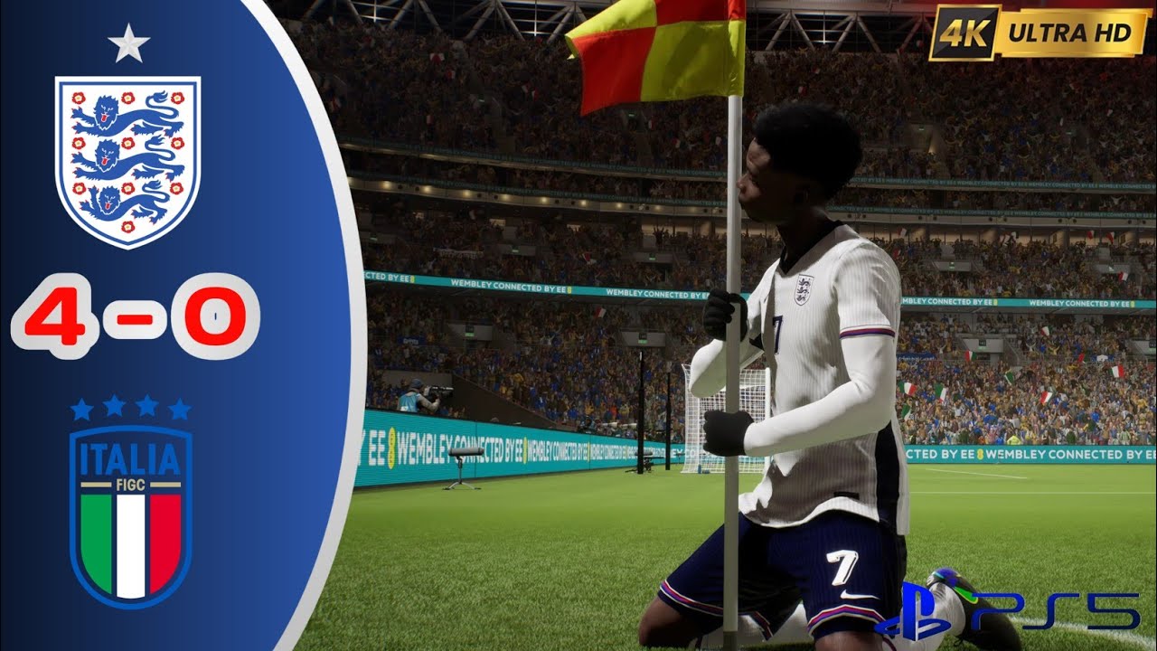 FIFA Friendly Matchday: Inggris vs Italia | eFootball 2025 Gameplay ...