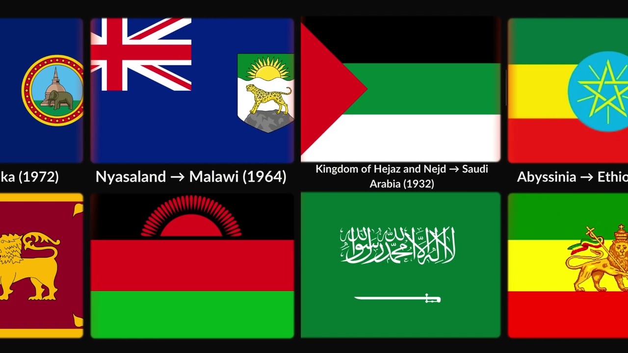 Geographical renaming: Top countries and flags that have been renamed ...