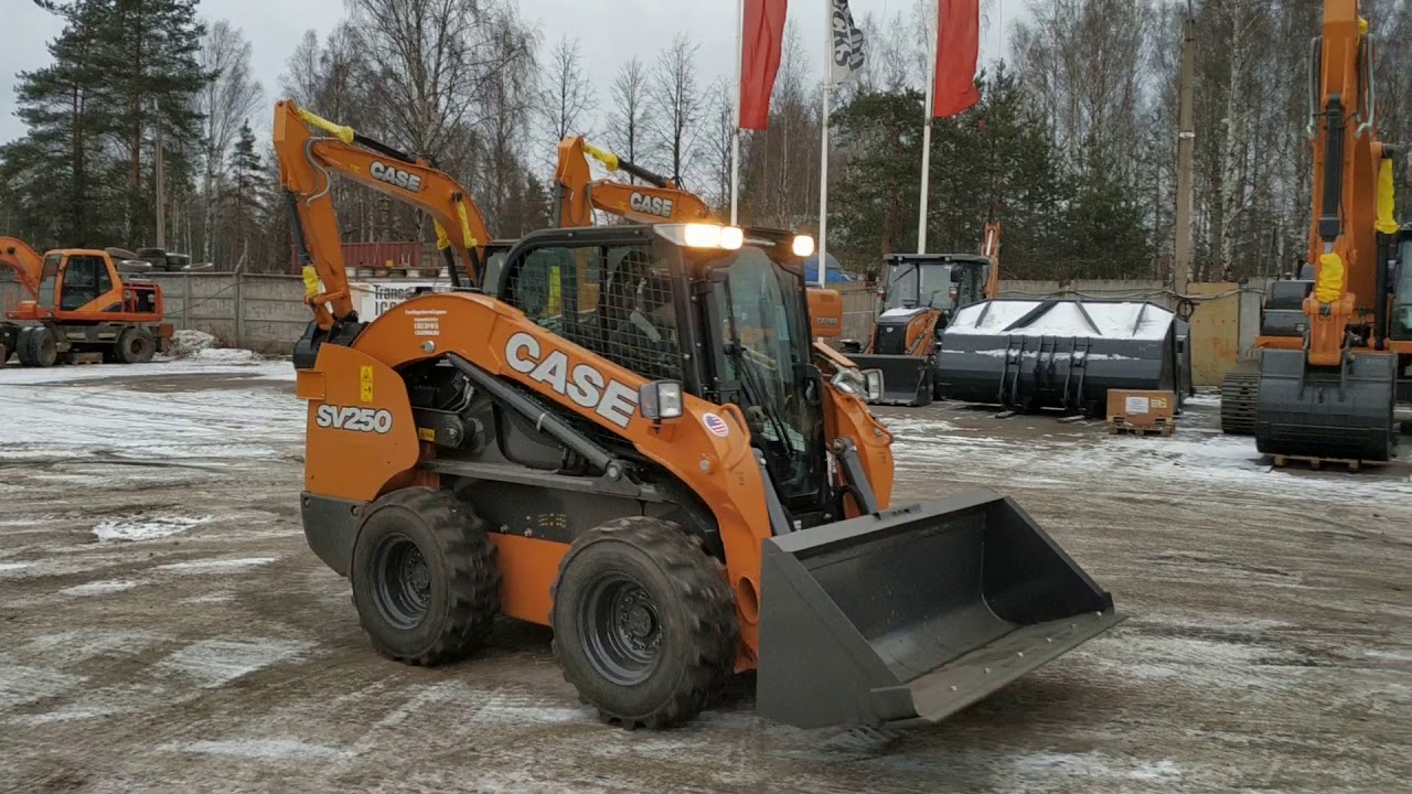 Дрифт на мини-погрузчике CASE SV 250 - YouTube
