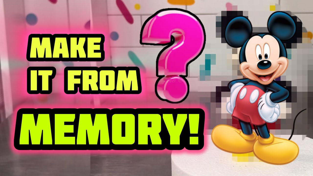 Memory challenge! Trying to make Mickey Mouse figurine from memory ...