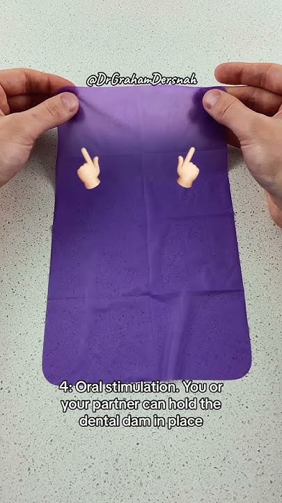 How To Use A Dental Dam Dental Dam Use To Prevent Stds Sexual Health Safe Sex Youtube