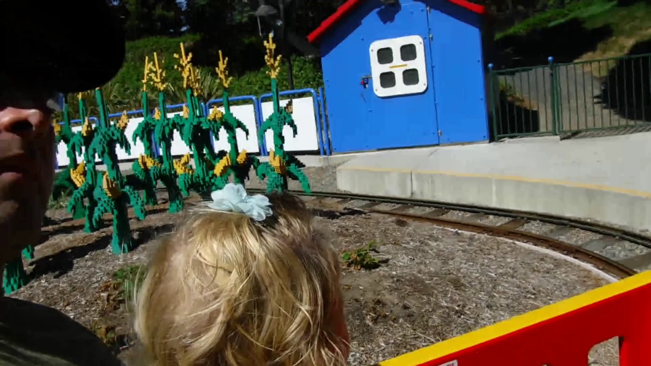 Legoland train ride at the Lego Duplo village at Legoland California ...