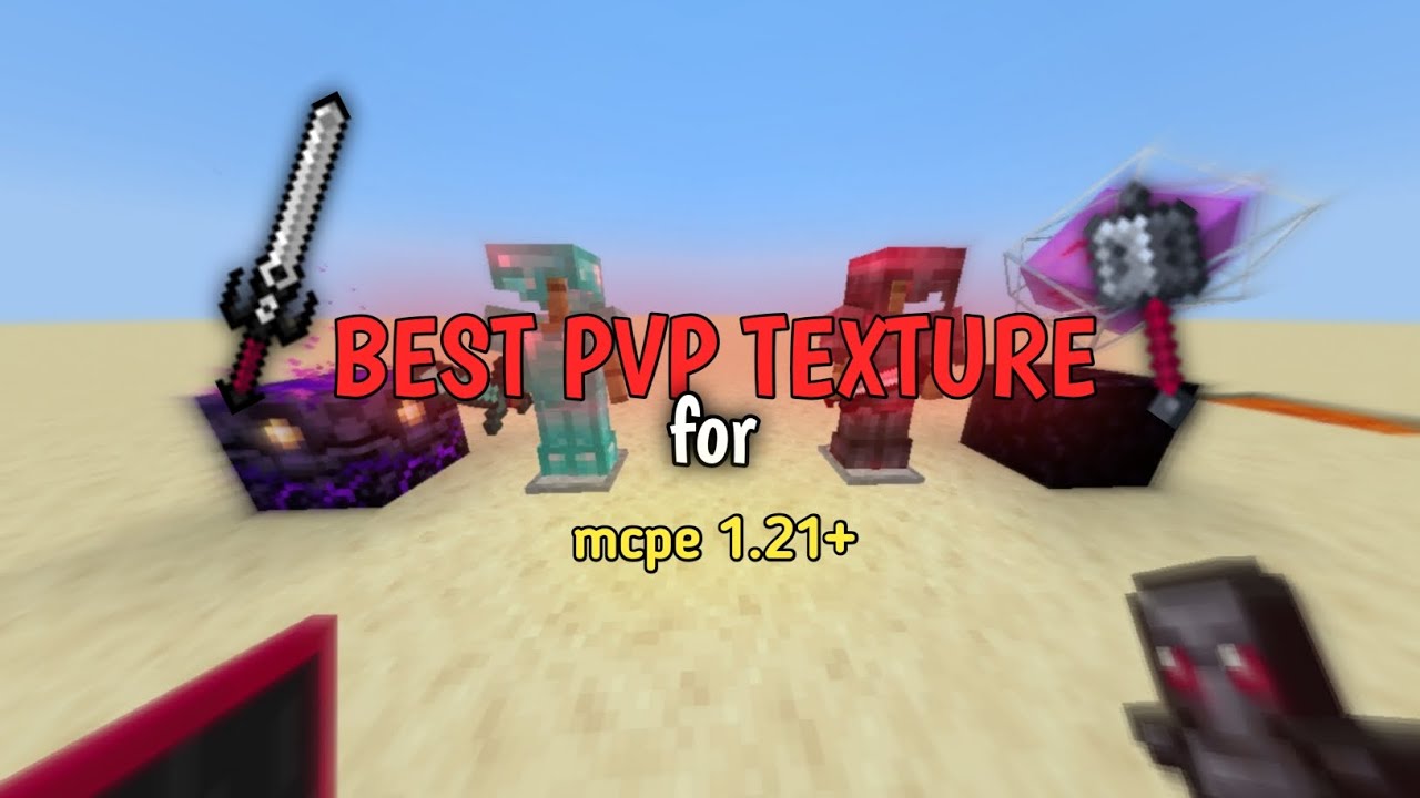 Best pvp texture pack for mcpe/mcbe 1.21 - YouTube