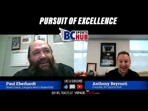 Paul Eberhardt Head Coach of the Langara Falcons Men's Basketball Team and CCAA National ...