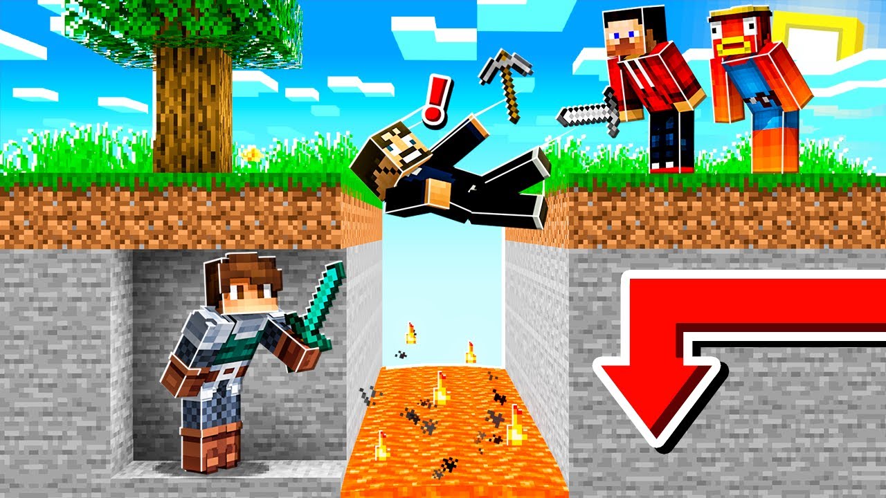 SECRET KILLER vs 3 HUNTERS (Minecraft Moles) - YouTube