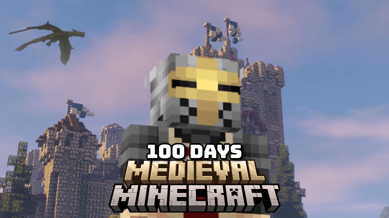 We Tried Surviving 100 Days in Medieval Minecraft... - YouTube