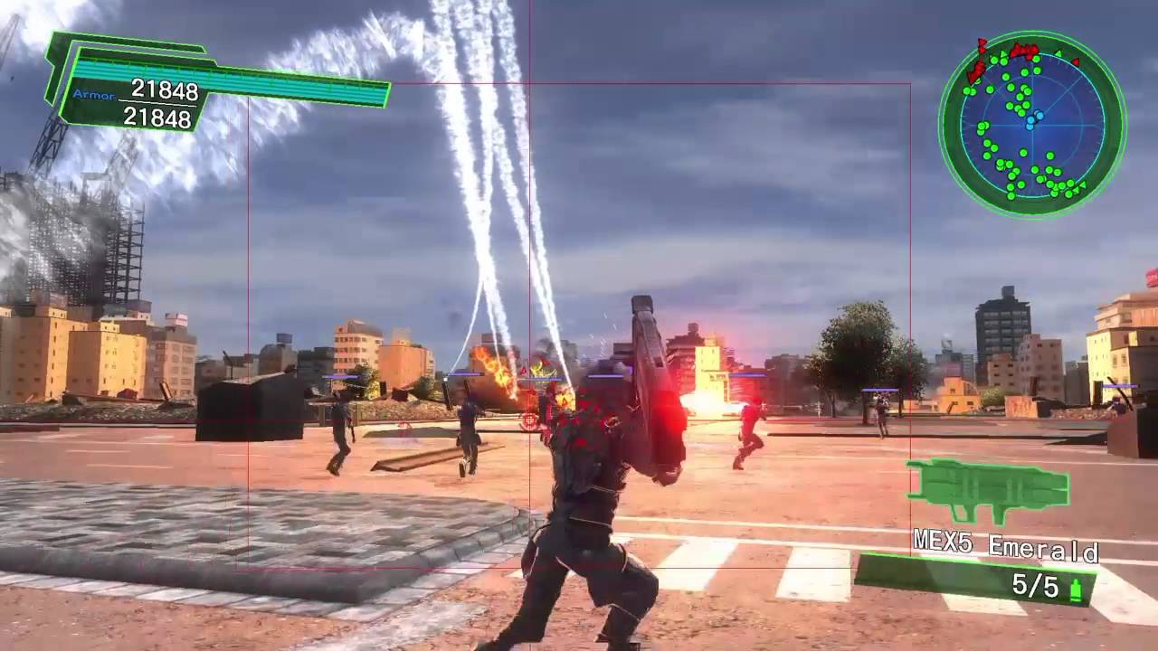 EDF Earth Defense Force 4.1 DLC 1 Mission 7 War Breed Ranger Inferno ...