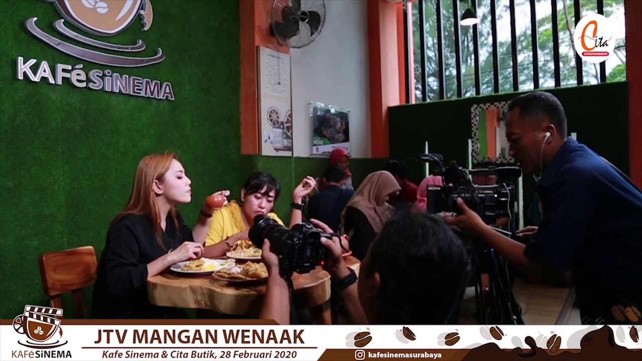 Kafe Sinema - Syuting JTV Program Kuliner - YouTube