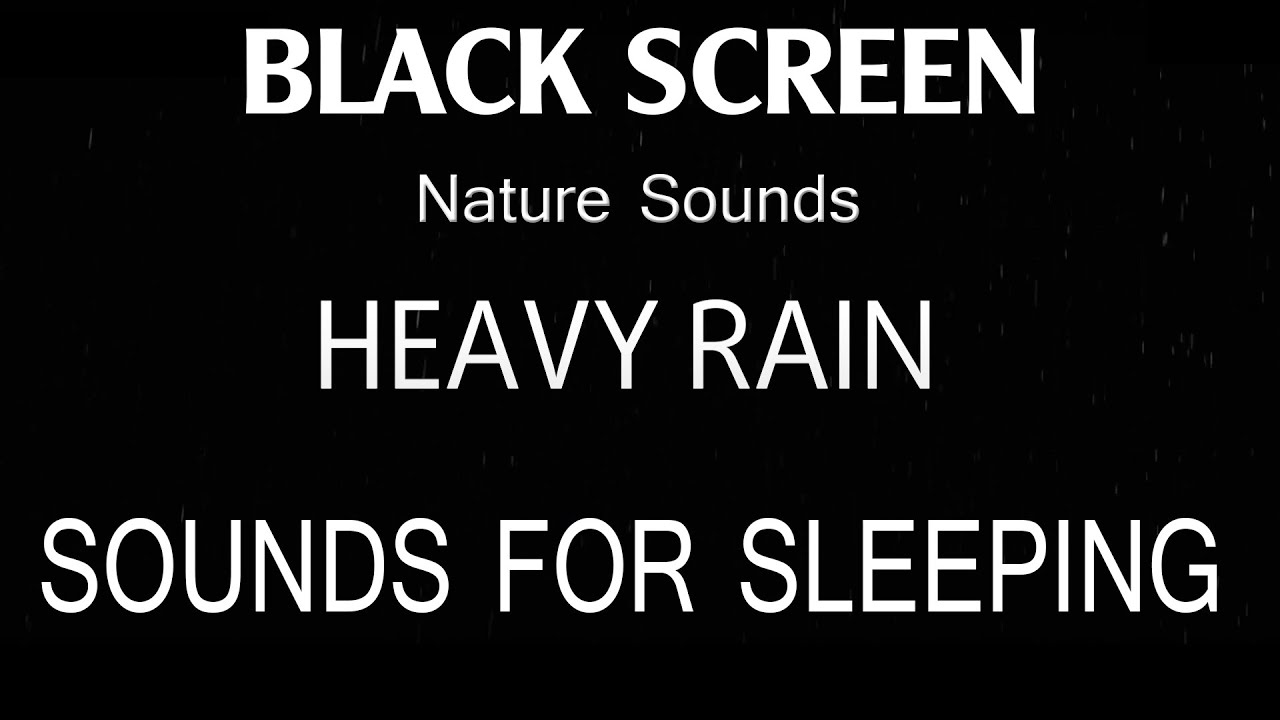 Heavy Rain And Thunderstorm Try Listening For 3 Minutes Fall Asleep