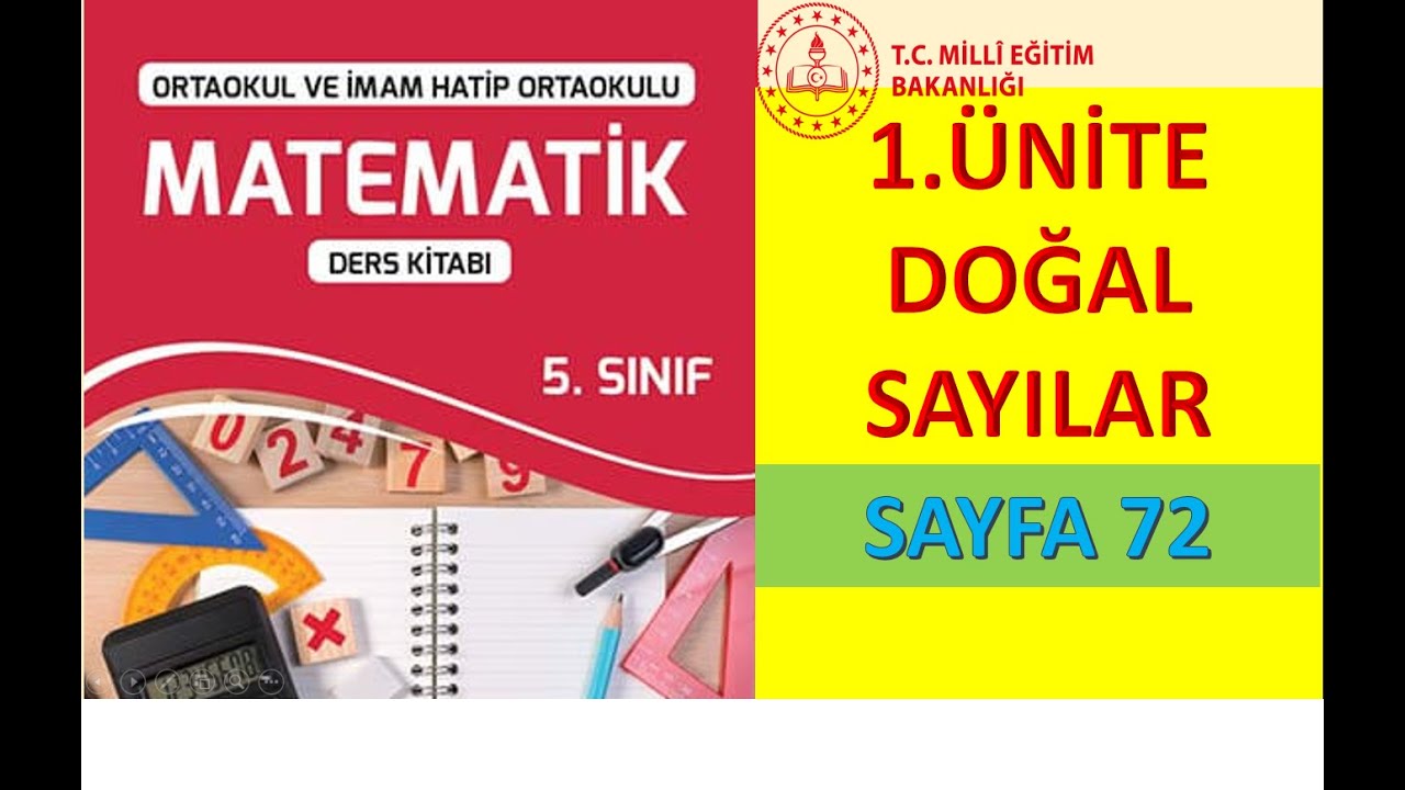5. SINIF MATEMATİK DERS KİTABI SAYFA 72 ÖZGÜN YAYINCILIK MEB 5.SINIF ...