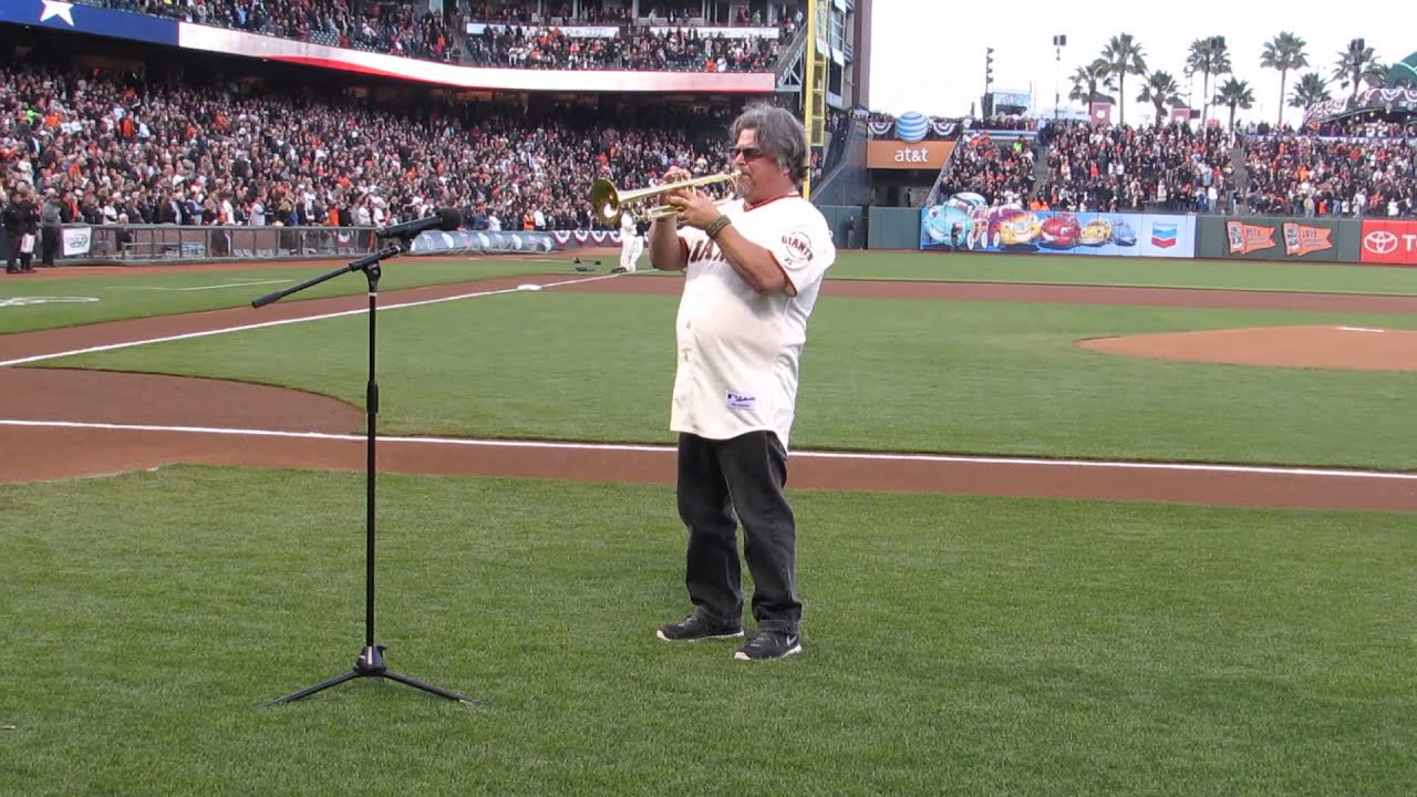 Mic Gillette National Anthem at SF Giants Game 4/9/14 - YouTube