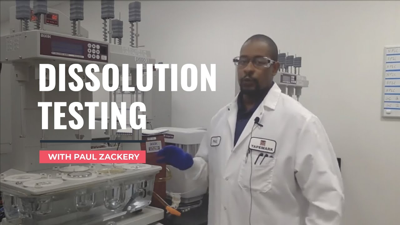 Tapemark's Dissolution Testing Process - YouTube