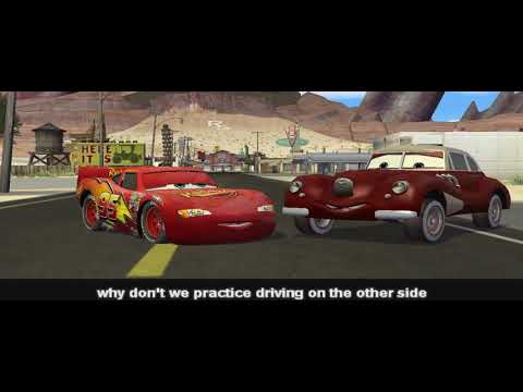 Cars: Superdrive: A Cutscene with Lightning McQueen TVG model. - YouTube