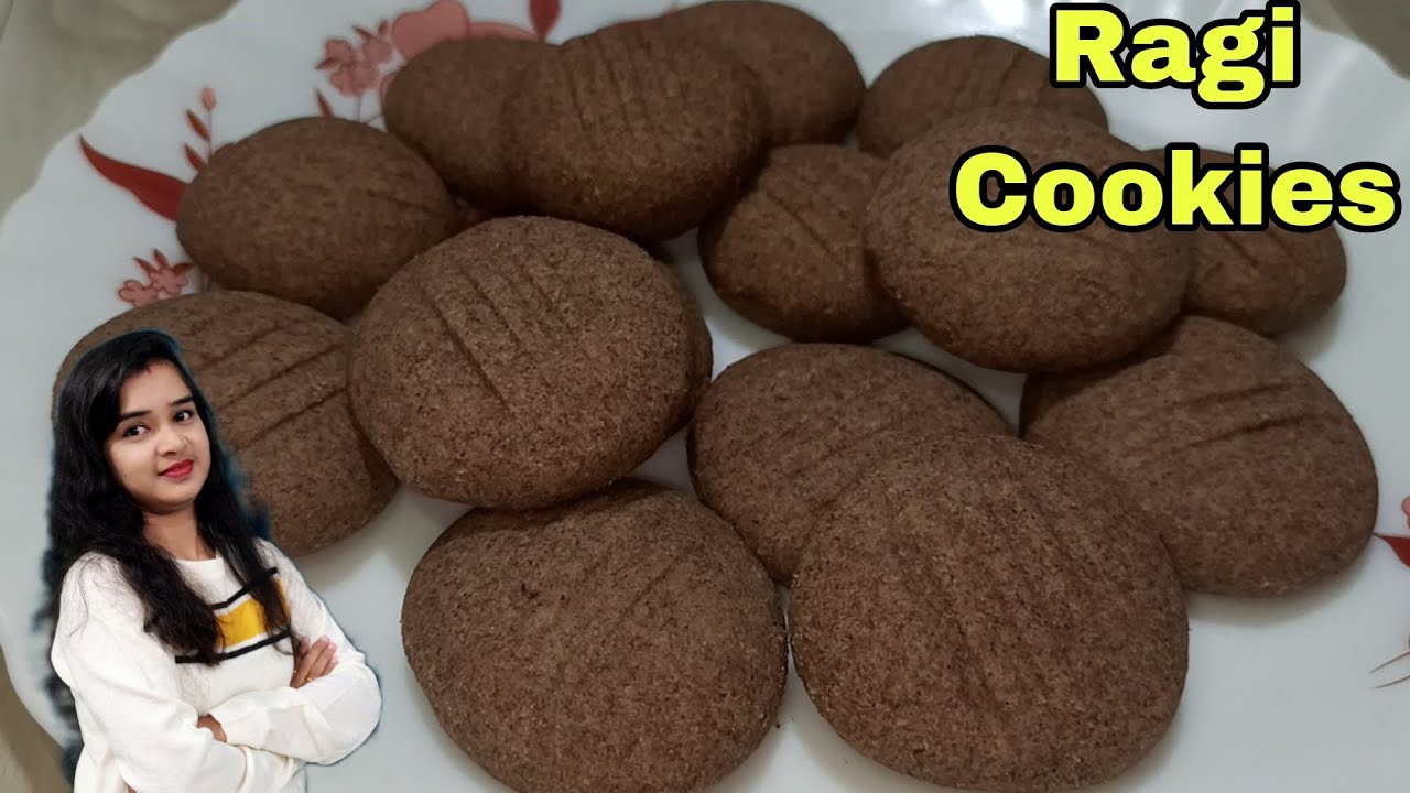 Ragi Cookies Recipe without Oven, Egg, Butter | Eggless Ragi Cookies ...
