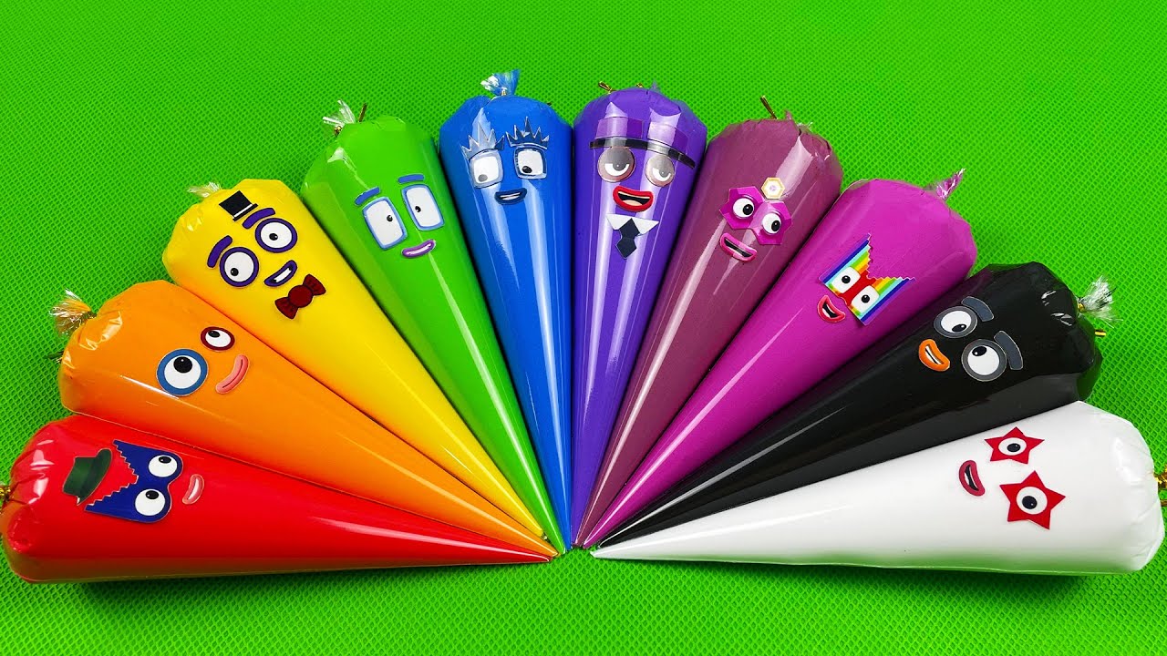 Numberblocks – Looking Clay With Piping Bags! Satisfying Clay Video ...