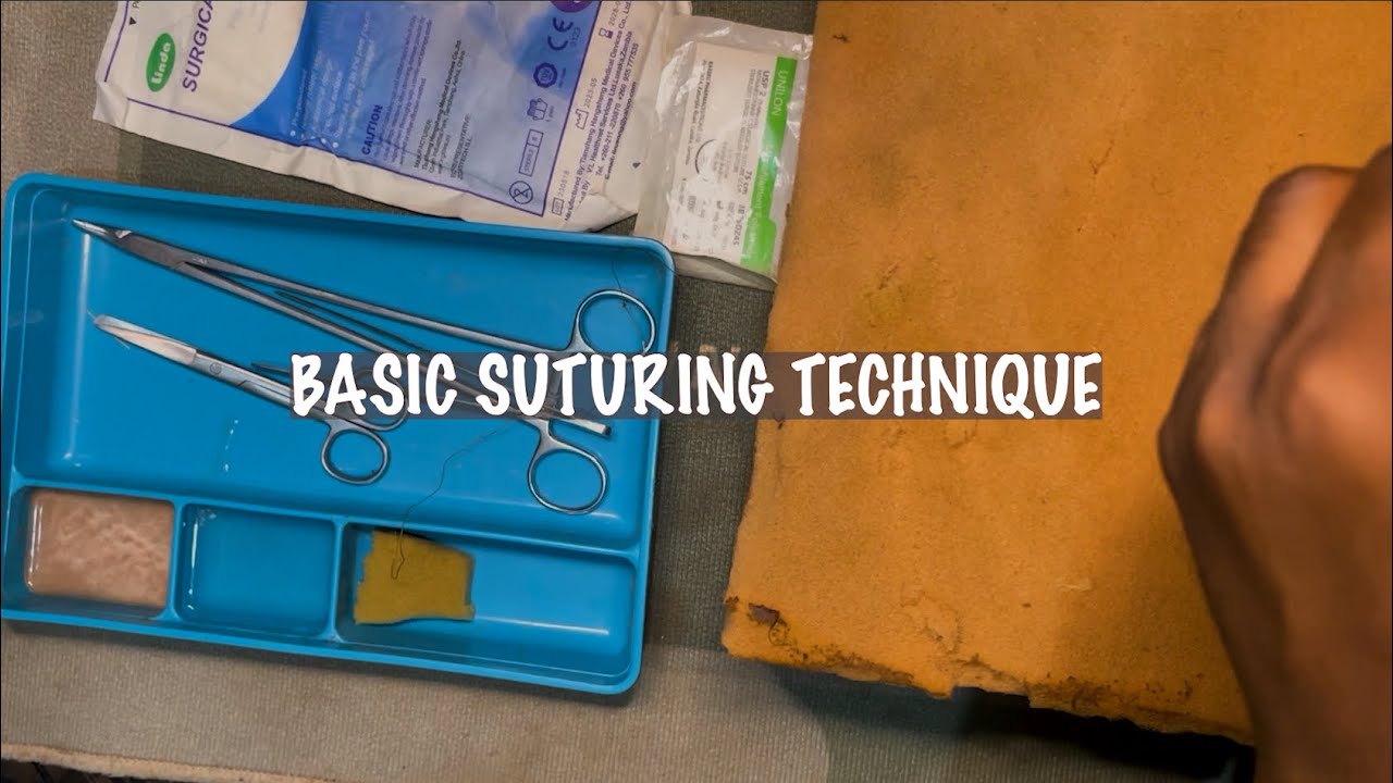Suturing (Basic technique) - YouTube