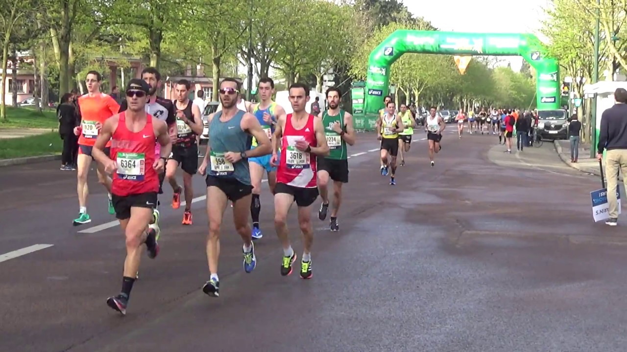 Marathon de Paris 2018 - Kilomètre 10 - 6 début de course - YouTube