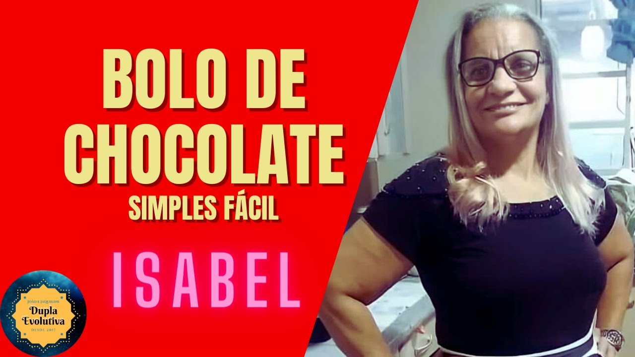 Bolo de chocolate - Simples - Fácil da Isabel - YouTube